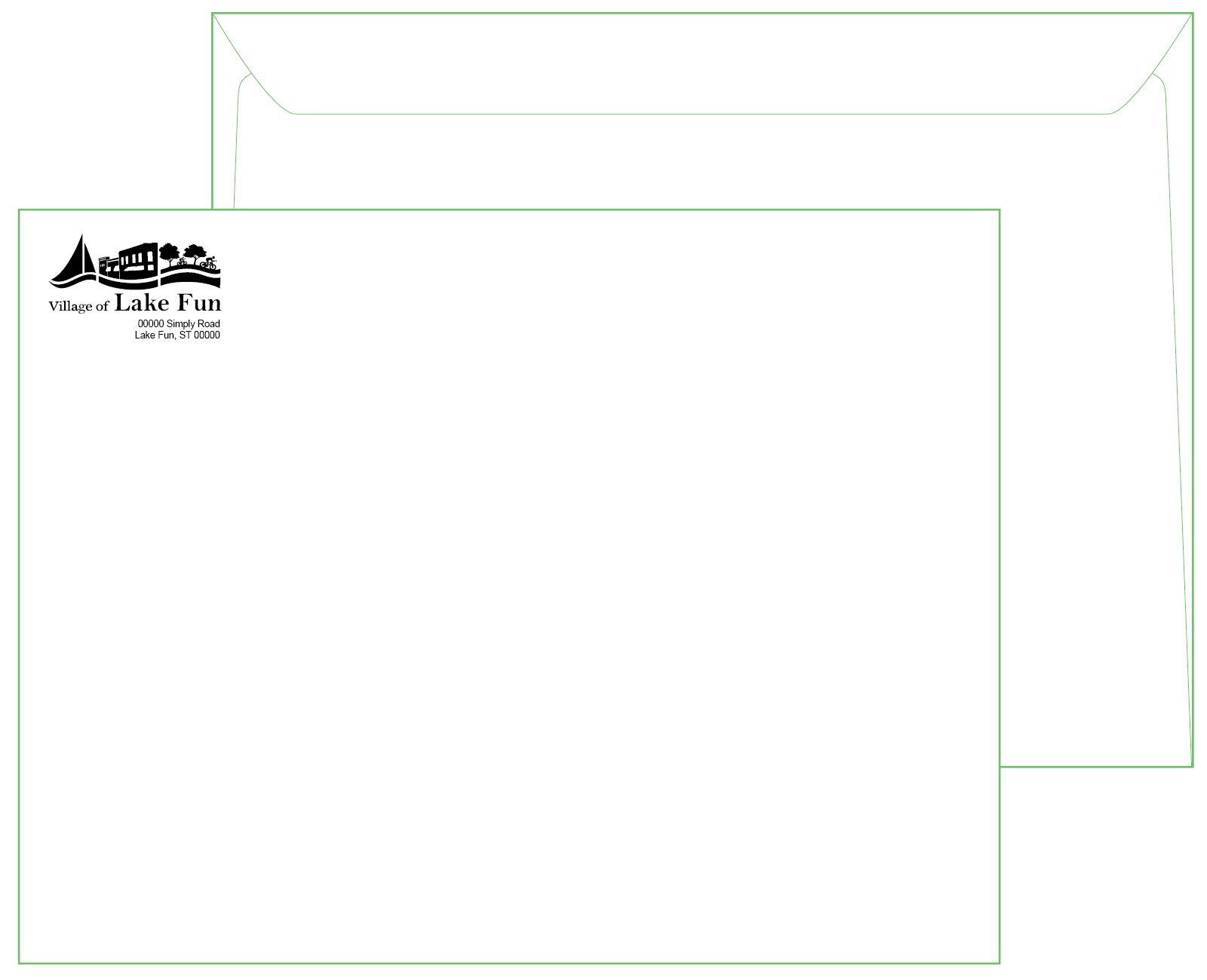 Printing Systems · 10 x 13 White Booklet Envelope