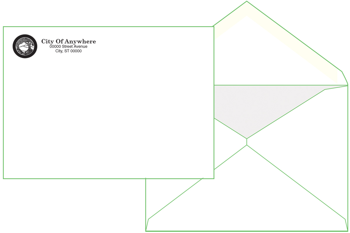 Printing Systems · Lee Envelope (5 1/4 x 7 1/4) Pointed Flap