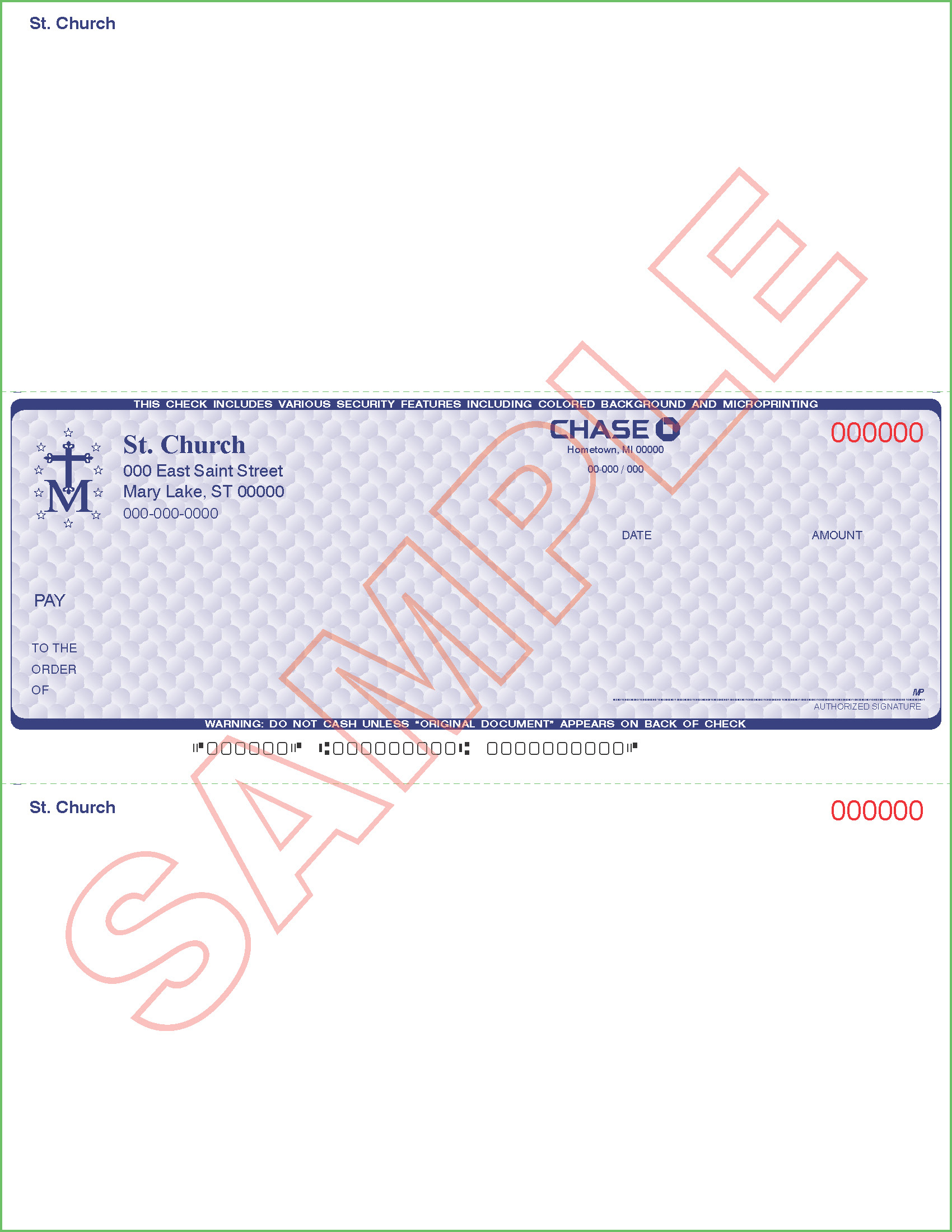 Printing Systems · EZ Entry Laser Check - Middle Position
