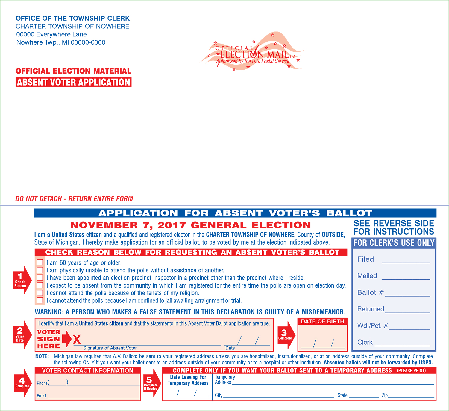 Printing Systems · 623 Provisional Ballot Secrecy Sleeve