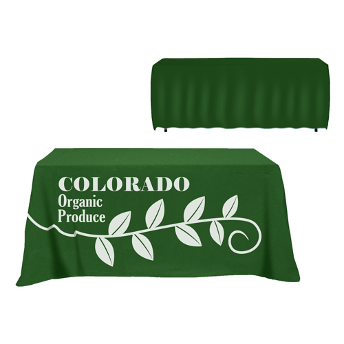 Table Cover 8 Ft - 8 Foot Tablecloth With Logo - Custom Printing