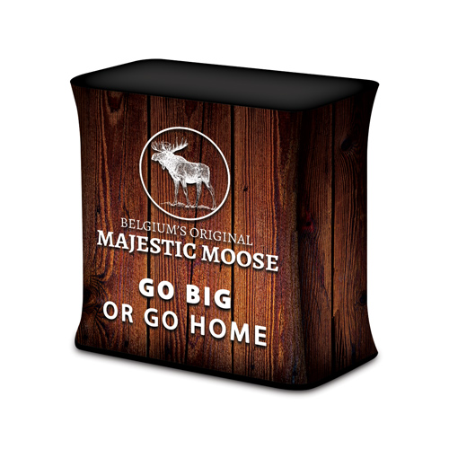 Curved Trade Show Display - Velcro Fabric Display - Curved Pop Up