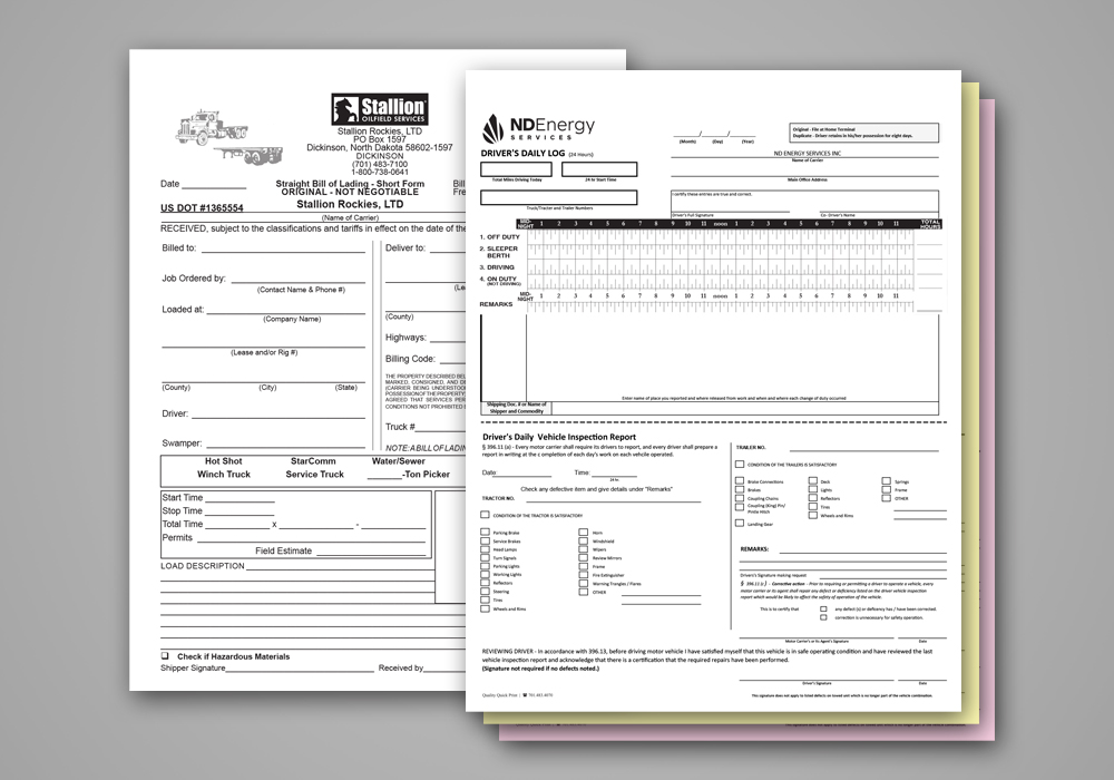 Quality Quick Print NCR Forms